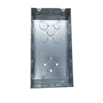 China Multi Gang Welded Steel Conduit Junction Box 1.60mm Thickness Pre Galvanized for sale