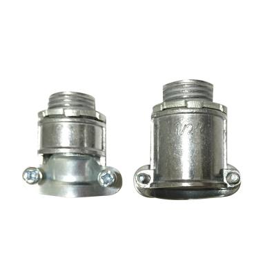 China BX-FLEX NM MC Cable Connector Straight Aluminum Die Casting 1/2