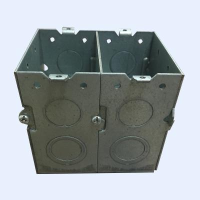 China Octagon Prefabricated Conduit Metal Box Extension Ring 54MM Hight for sale