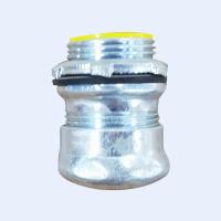 China 1 Inch Insulated PVC Compression EMT Connector Steel Material Electro Glavanized for sale