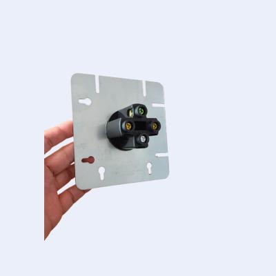 China 4 Inch Galvanized Steel Conduit Box Cover 1.20mm-1.60mm Thickness with 1/2