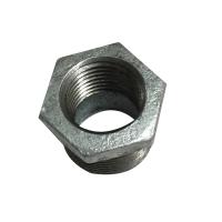 China Malleable Iron Hot Dip Galvanized Pipe Bushing Reducer 20mm to 25mm 3/4 to 1 Inch for sale
