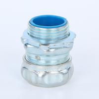 China Insulated Compression EMT Coupling Electro Galvanized 3 Inch with Stainless Ring for sale