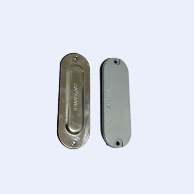 China Aluminum Conduit Body Cover with Gray PVC Coating for EMT/IMC Conduit - 1/2