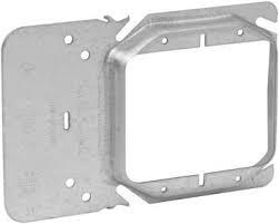 China One Gang Screw Stud Mud Ring  Outlet Junction Box 1.20mm Thickness Zinc Plated for sale