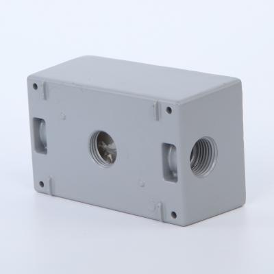 China Grey PVC Coated Waterproof Conduit Box 4x2x2-1/8