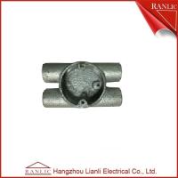 China Twin Through H Way Conduit Junction Box Malleable Iron Hot Dip Galvanized 20mm 25mm for BS4568 Class 4 for sale