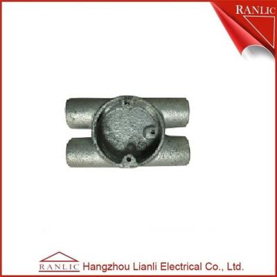China Twin Through H Way Conduit Junction Box Malleable Iron Hot Dip Galvanized 20mm 25mm for BS4568 Class 4 for sale