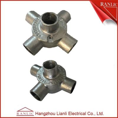 China Malleable Iron Four Way Junction Box 20mm to 50mm for BS4568 BS31 Conduit for sale