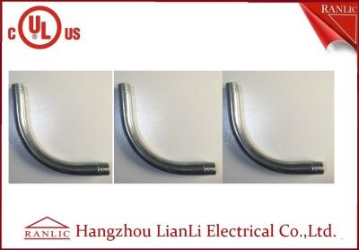 China 3 inch 4 inch Steel Rigid Metal Conduit Elbow Nipple Electro Galvanized UL Listed JUL2015 for sale