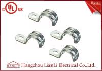 China Heavy Duty Electro-Galvanized Steel Conduit Straps 1.60mm Thickness UL Listed for 1/2