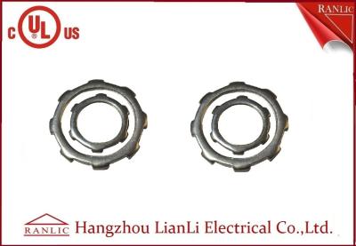 China Steel Lock Nut For EMT / IMC Rigid Conduit Electro Galvanized With Eight Angles for sale