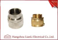 China Brass Male/Female Flexible Conduit Adaptor - Nickel Plated 20mm 25mm 32mm 38mm 50mm with 3.0mm Locknut for sale