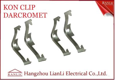 China Electro Galvanized EMT Conduit Fittings - 65 Mn Manganese Steel Caddy Clip in 20mm & 25mm Sizes for sale