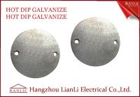 China Pre Galvanized Steel Round Conduit Junction Box Cover 65mm Diameter 0.5mm to 1.2mm for sale