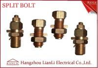 China High Strength Brass Split Bolt Connectors 1/0-2/0 AWG for Copper Wire Bonding and Grounding Applications for sale