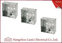 China 75mm x 75mm Steel Electrical Gang Box with Brass Terminal - 0.60mm to 1.20mm Thickness, BS4662 Compliant for sale