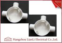 China BS4568 PVC Three-Way Electrical Conduit Junction Box 20mm 25mm 32mm with New Material Construction for sale