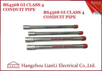 China BS4568 Class 4 Galvanized Steel Conduit 25mm 1.6mm Thickness 3.75m Length for Electrical Installations for sale