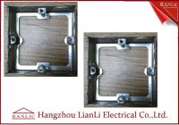 China Steel Electrical Gang Box Extension Ring with Adjustable Ear - 20mm/25mm Knockouts, 1.0mm-1.2mm Thickness, BS4662 Compliant for sale