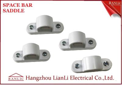 China 20mm 25mm Plastic Spacer Bar Saddle PVC Conduit Fittings - 20-50mm Sizes, Flame Retardant for sale