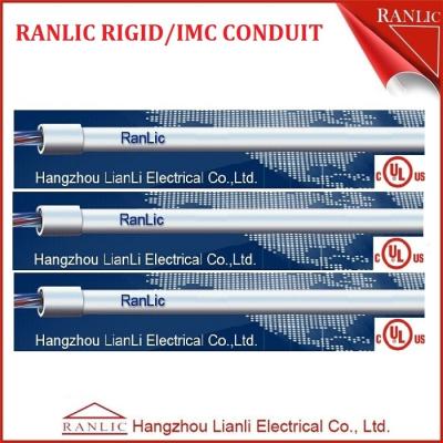 China UL Listed Steel IMC Electrical Conduit 3 Inch with Coupling 10 Feet Length 88.29mm OD 3.81mm Wall Thickness for sale