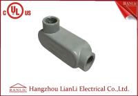 China Grey PVC Coated Aluminum Conduit Body T-Type 3/4 inch to 4 inch Sizes for EMT IMC Rigid Electrical Systems for sale