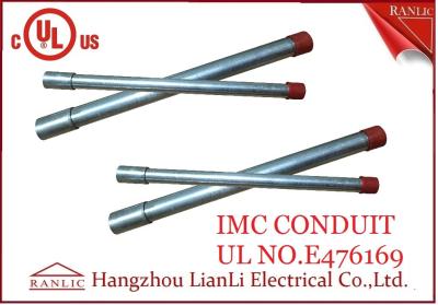 China White Pre-Galvanized Steel IMC Electrical Conduit 1-1/2 inch & 1-1/4 inch Thin Wall 3.05m Length UL1242 Certified for sale