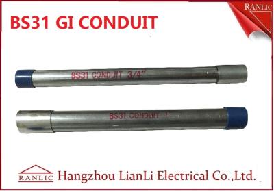 China BS31 GI Electrical Conduit Pipe Class 3 & 4 - 3.75M Length, 3/4