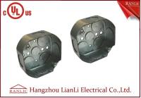 China RANLIC 4x4 Inch Octangular Steel Conduit Box 1.60mm UL Listed with Custom Knockouts for sale