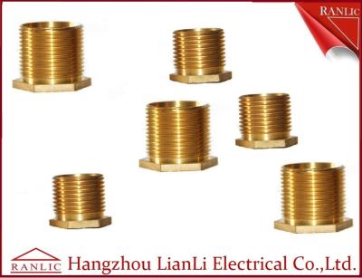 China Brass Male Bush Electrical Wiring Accessories - 20mm & 25mm Sizes with 3.00mm Wall Thickness for BS4568/BS31 Conduit Systems for sale