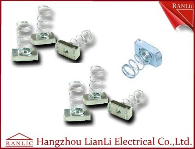China OEM M6 M12 Electro Galvanized Spring Nuts for C Channel - Zinc Plated Steel with ISO9001 Certification for sale