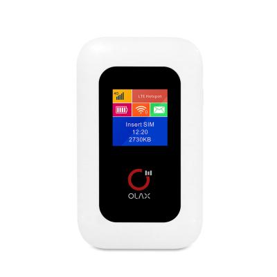 China OLAX MF980L 4G LTE Mobile WiFi Router with LCD Display 150Mbps Speed 2100mAh Battery 10 User Support for sale