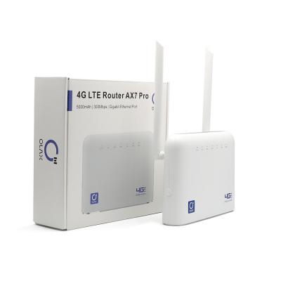 China OLAX AX7 Pro 4G LTE CPE WiFi Router 300Mbps with SIM Card Slot 4000mAh Battery for sale