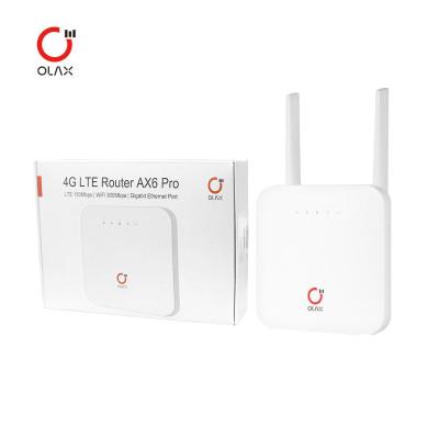 China AX6 Pro 4G LTE CPE WiFi Router 300Mbps with 4000mAh Battery and 32 User Support for sale