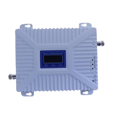 China Tri Band 2G 3G 4G Mobile Signal Booster 70dB Gain 900 1800 2100 MHz Amplifier for sale