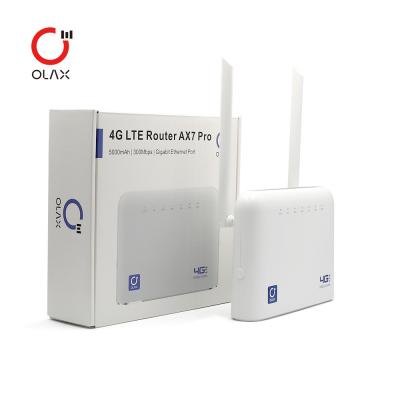 China OLAX AX7 PRO 4G LTE Router with 5000mAh Battery, 300Mbps WiFi, 4 LAN Ports & External Antenna for sale