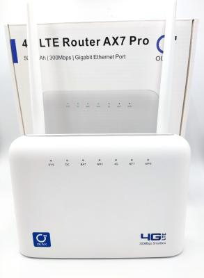 China OLAX AX7Pro 300Mbps 4G CPE WiFi Router 5000mAh Battery 2x2 MIMO Outdoor Sim Router for sale