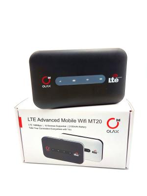 China OLAX MT20 4G LTE WiFi Router 150Mbps SIM Card Slot 1800mAh Battery for sale