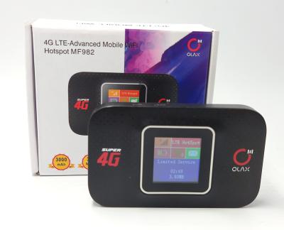 China OLAX MF982 4G LTE Pocket WiFi Router 150Mbps with 3000mAh Battery for 10 Users for sale