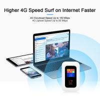 China OLAX 150Mbps 4G LTE Pocket WiFi Router with LCD Display 2100mAh Battery for sale