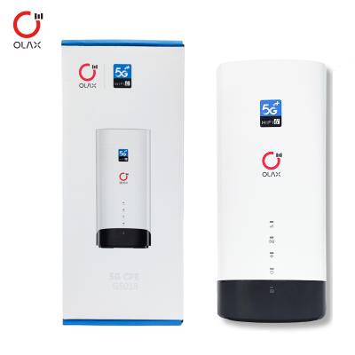 China Olax G5018 5G CPE Router with WiFi6, 1900Mbps Speed, 4000mAh Battery and SIM Card Slot for sale