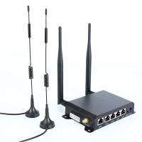 China 4G Industrial Router with WiFi - CAT 4 LTE 150Mbps, 5 Ethernet Ports, Dual 5dBi Antennas for Indoor Networking for sale