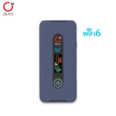 China OLAX MF650 5G WiFi 6 Mobile Router with 5000mAh/8000mAh Battery and 150×72×14.6mm Compact Design for sale