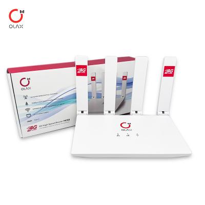 China OLAX MC50 4G LTE Wireless Router with 300Mbps Speed, SIM Card Slot, and 4 Antennas for Indoor Use for sale