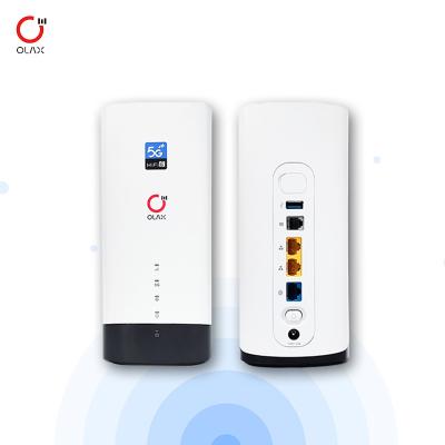 China OLAX G5018 5G CPE WiFi 6 Router with 4000mAh Battery and 1900Mbps LAN Speed for Home and Outdoor Use for sale