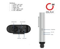 China Olax 5G Outdoor CPE Router 1750Mbps Dual Band WiFi 6 Waterproof IP65 with SIM Card Slot for Rural Home FWA for sale