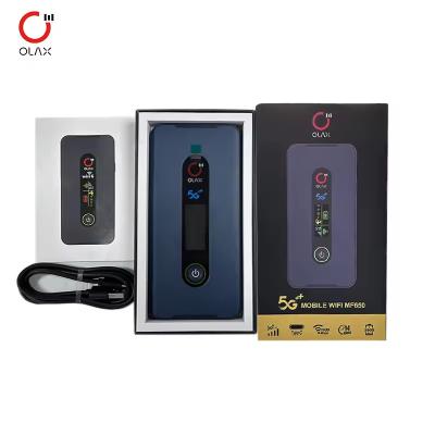 China OLAX Mf650 5000mAh 4G 5G WiFi6 Mobile Hotspot Router Wireless Pocket WiFi for sale