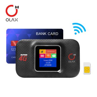 China OLAX MF982 Portable 4G LTE Router with 3000mAh Battery, 150Mbps Speed & LCD Display for 10 Devices for sale