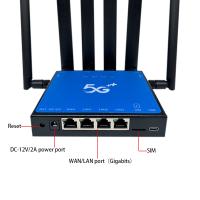 China OLAX G5016 5G NR Indoor CPE WiFi 6 Router Dual Band 6 Antennas 2.5Gbps Enterprise Sim Card Modem for sale